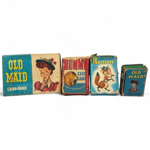 Whitman | Games | Vintage 94s50s Whitman Card Game Lot Animal Rummy ...
